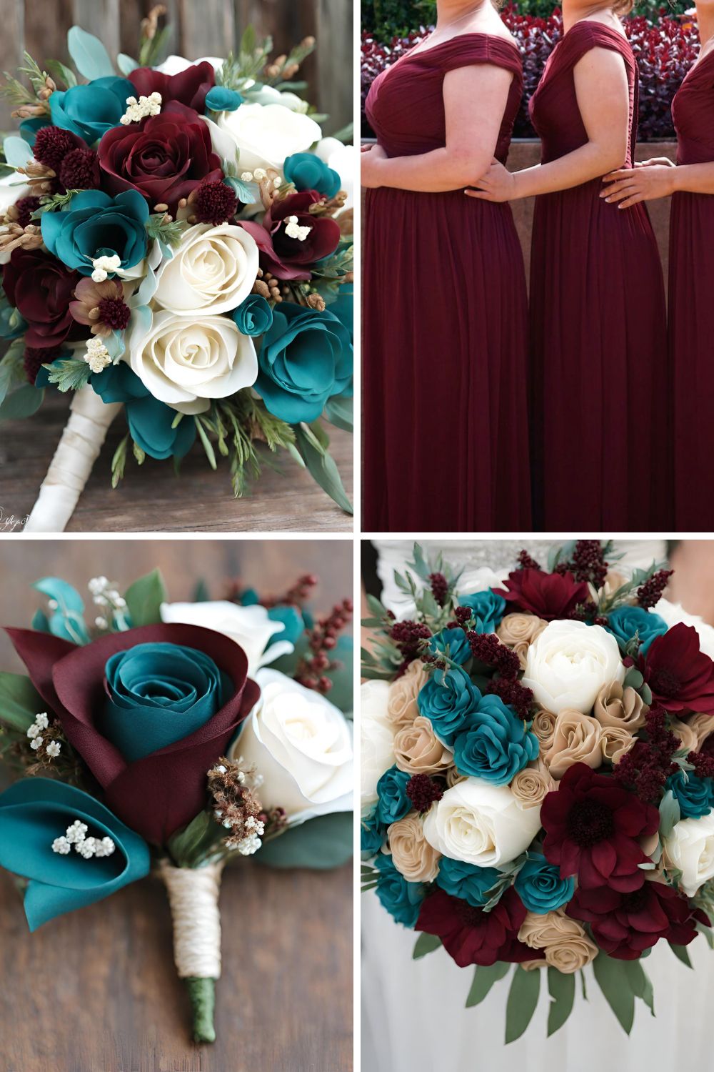 5 Teal Wedding Color Palette Ideas: Teal Wedding Color Ideas