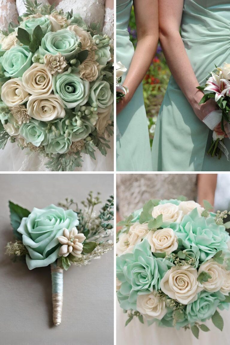 5 Green Wedding Color Palette Ideas: Green Wedding Colors