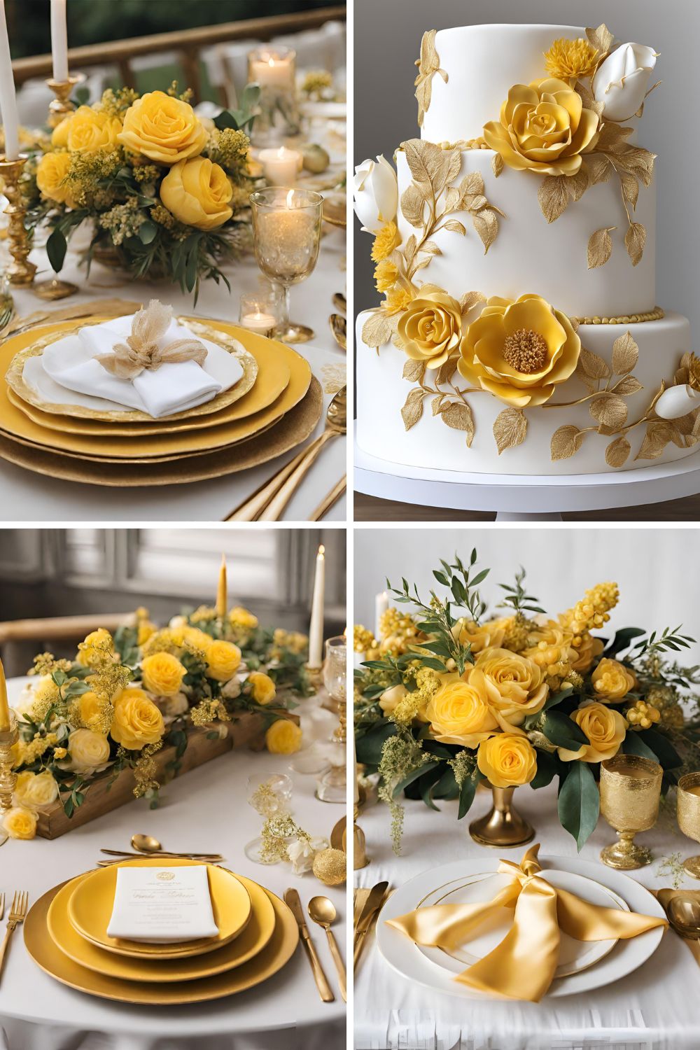 5 Yellow Wedding Color Palette Ideas: Yellow Wedding Color Ideas
