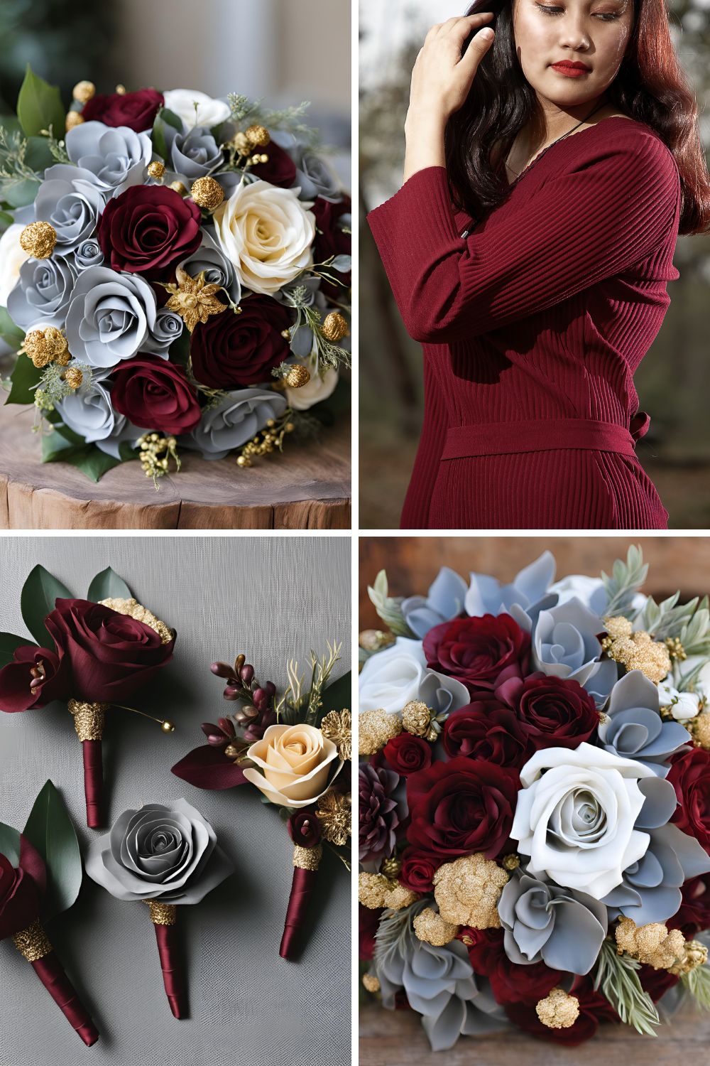 Wine Red Wedding Color Palettes: 5 Wine Wedding Color Ideas