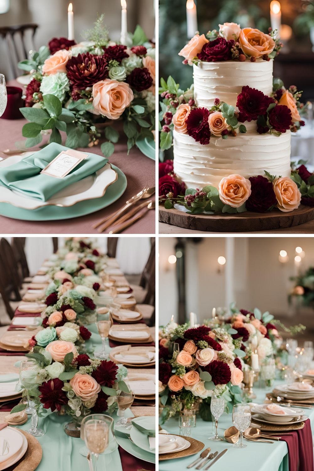 5 Mint Wedding Color Palette Ideas: Mint Green Wedding Colors