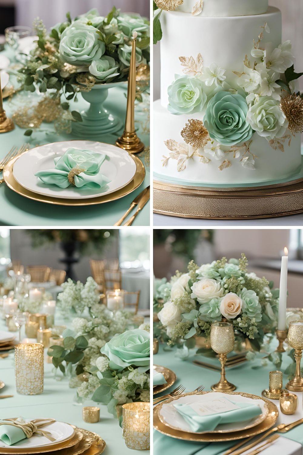 5 Mint Wedding Color Palette Ideas: Mint Green Wedding Colors