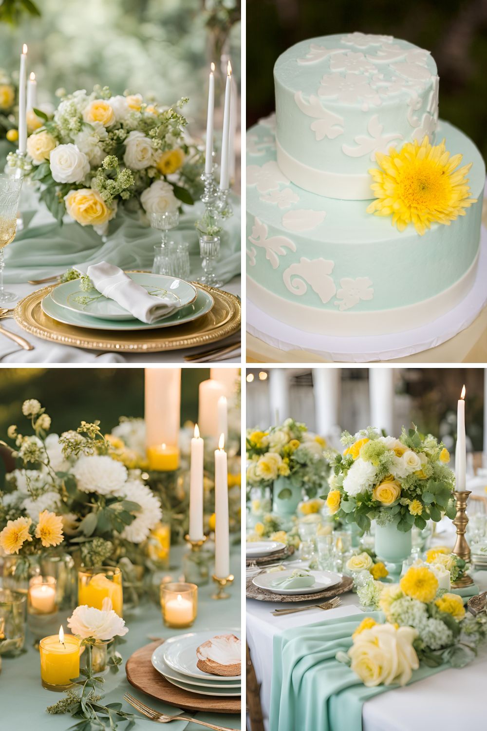 5 Mint Wedding Color Palette Ideas: Mint Green Wedding Colors