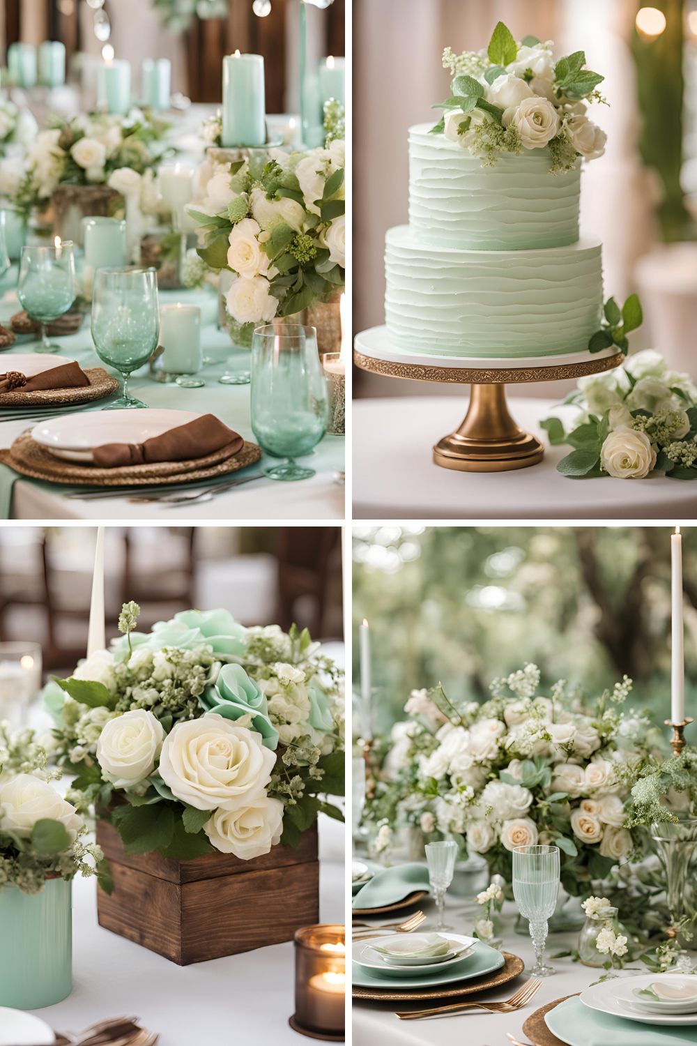 5 Mint Wedding Color Palette Ideas: Mint Green Wedding Colors